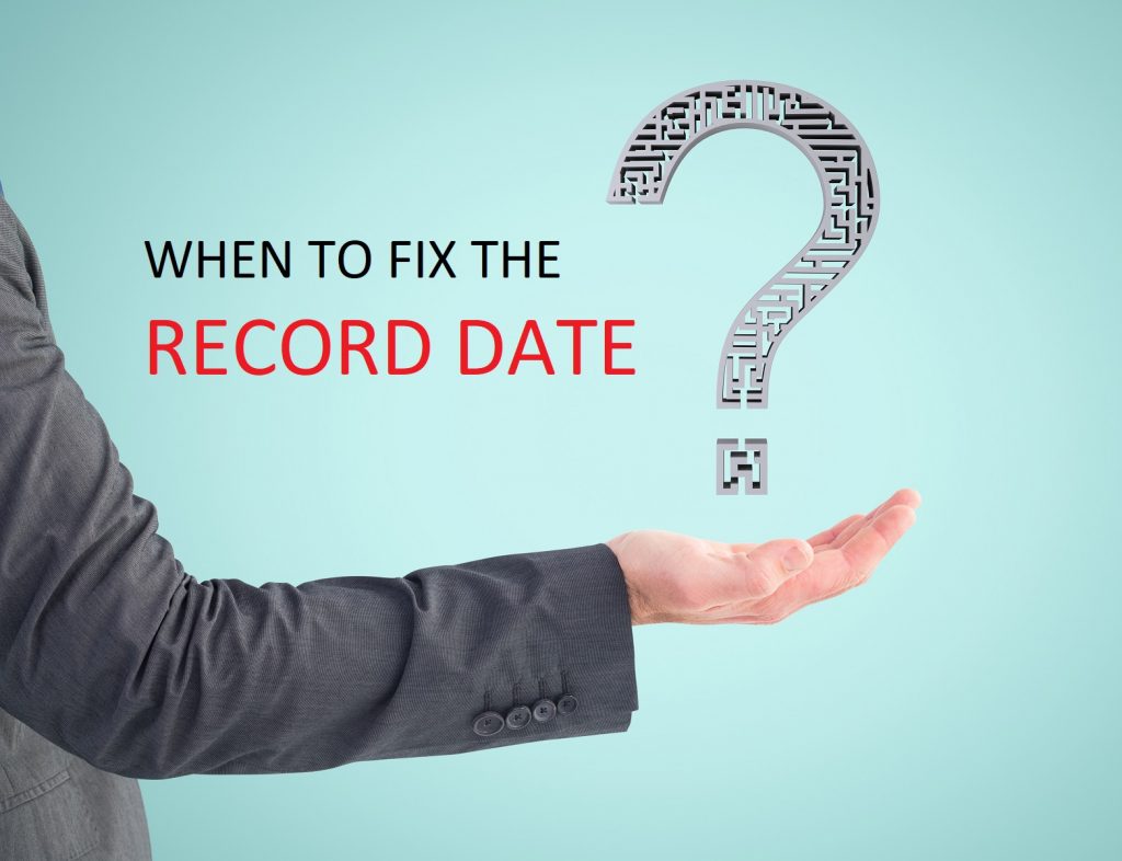 Concept of Deemed Record Date – need for schemes under Sec 232 | M&A ...